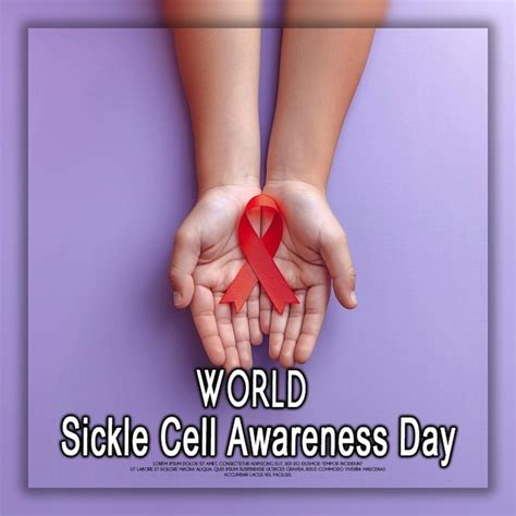 Premium Psd World Sickle Cell Awareness Day Background Or Banner