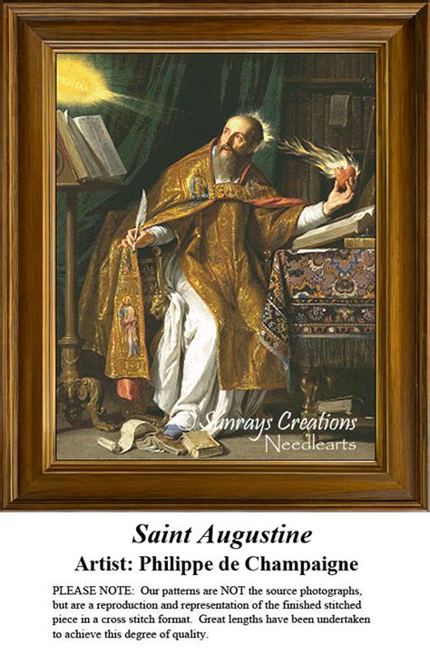 Fine Art Cross Stitch Pattern Saint Augustine