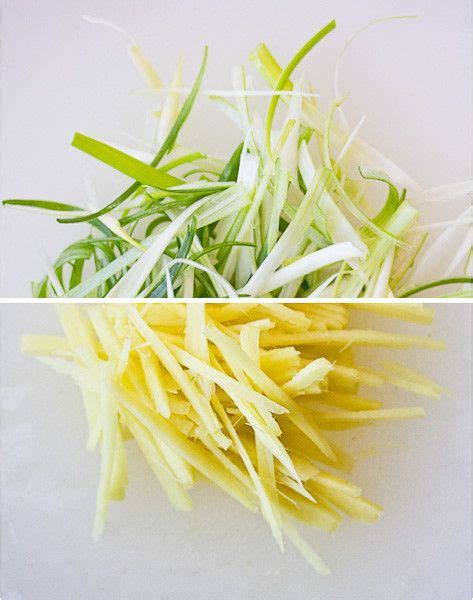 How To Julienne Ginger And Scallions