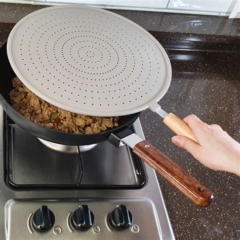 프레피 만능 실리콘 덮개 뚜껑 기름튐방지가드 후라이팬가드 가림막 아이디어상품 28cm 위시버킷