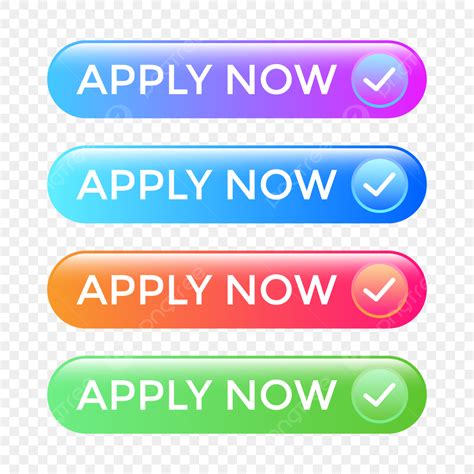 Apply Now Vector Design Images Gradient Apply Now Button Set