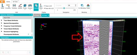 How To Apply Multiple Seismic Attributes In 3d View Using Gverse