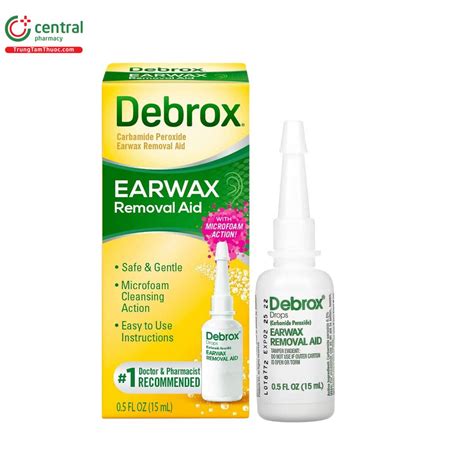 Dung Dịch Nhỏ Tai Debrox Earwax Removal Aid Hỗ Trợ Loại Bỏ Ráy Tai