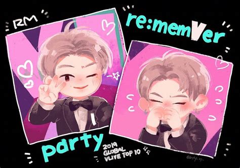 Rm Fanart Bts Chibi Bts Wallpaper Bangtan Anime Fan Art History Olds Artist Cute