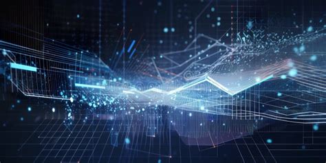 Big Data Technology Futuristic Technological Abstract Background Glow