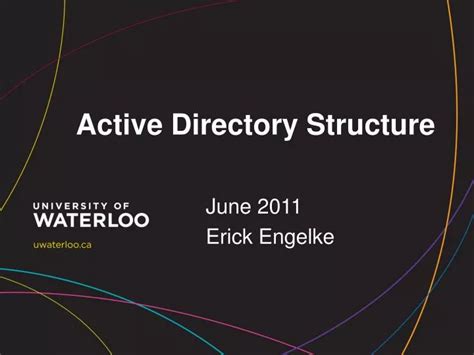 PPT Active Directory Structure PowerPoint Presentation Free Download ID