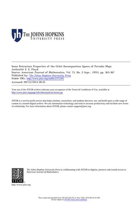 Pdf Some Retraction Properties Of The Orbit Decomposition Spaces Of
