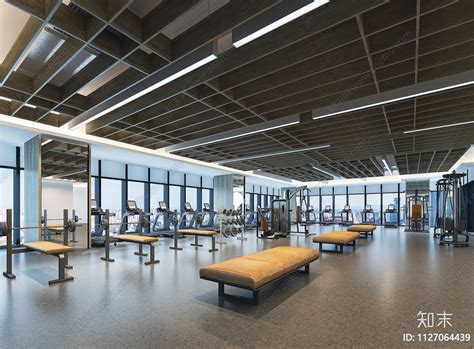 现代健身房3d模型下载【id1127064439】知末3d模型网