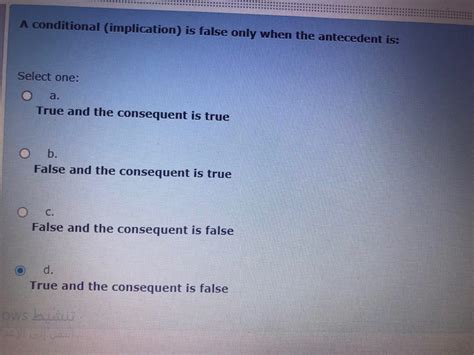 solved a conditional implication is false only when the