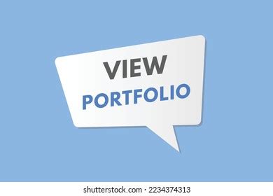 View Portfolio Text Button View Portfolio Stock Vector Royalty Free