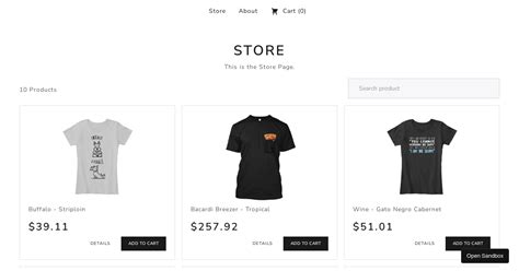 React Store 2020 Codesandbox