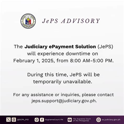 The Judiciary Epayment Solution Jeps Supreme Court Ph