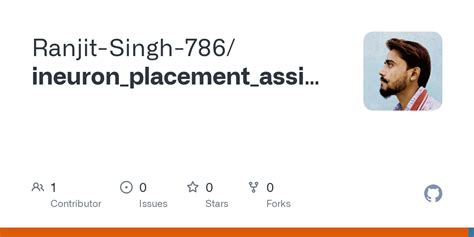 github ranjit singh 786 ineuron placement assignment