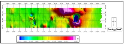 Map Of Reduction To Pole Of The Magnetic Data In The First Zone