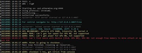 TREX Error M Issue Trexminer T Rex GitHub