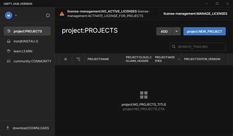 Problem With Text Display In The Unity Hub Interface Unity Engine