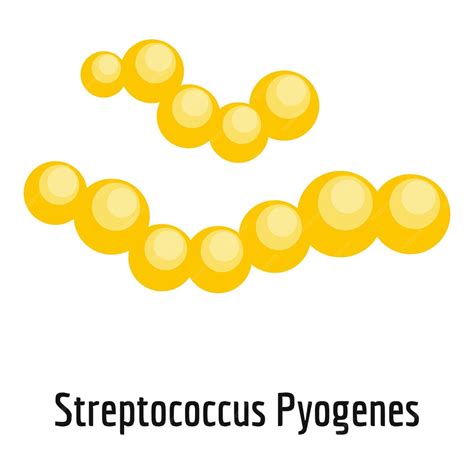 Premium Vector Streptococcus Pyogenes Icon Cartoon Illustration Of