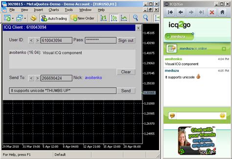 Connection Of Expert Advisor With Icq In Mql5 Mql5 Articles