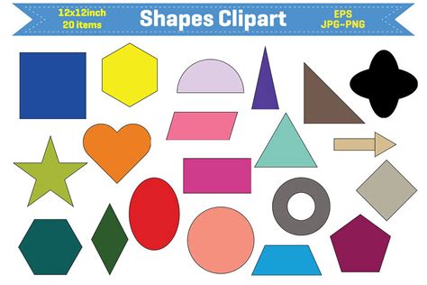 Shapes Clipart Graphic By Actual Pixel · Creative Fabrica