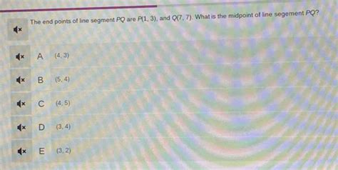 the end points of line segment pq are p 1 3 and q 7 7 what is the