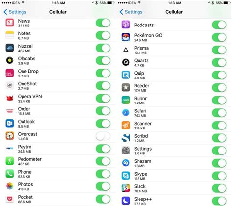 how to reduce your iphone s mobile data usage in ios 10 3 3 ios 10