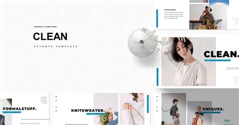 Очистить Шаблон Keynote Шаблоны презентаций Включая чистый и дом Envato