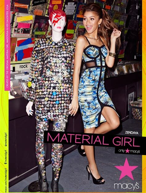 Zendaya Models For Madonnas Spring 2015 Material Girl Campaign