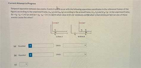 solved temporal separation between two events events a and