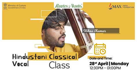 Hindustani Classical Vocal Class Guru Vikas Kumar 28th April 2025