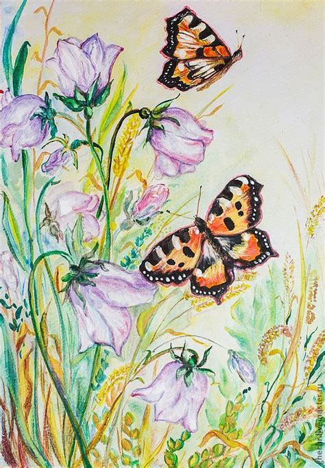 Акварель Бабочки купить на Ярмарке Мастеров 2hq6xru Картины Владивосток Картины