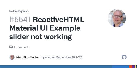 Reactivehtml Material Ui Example Slider Not Working · Issue 5541