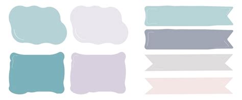 Premium Vector Hand Drawn Minimalist Quote Frame Set Text Box Sticker