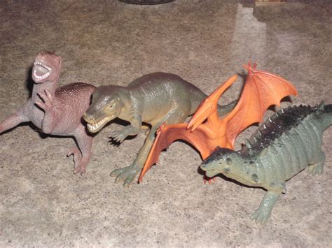4 Vintage 90s Prehistoric Dinosaur Large Plastic Figure Etsy