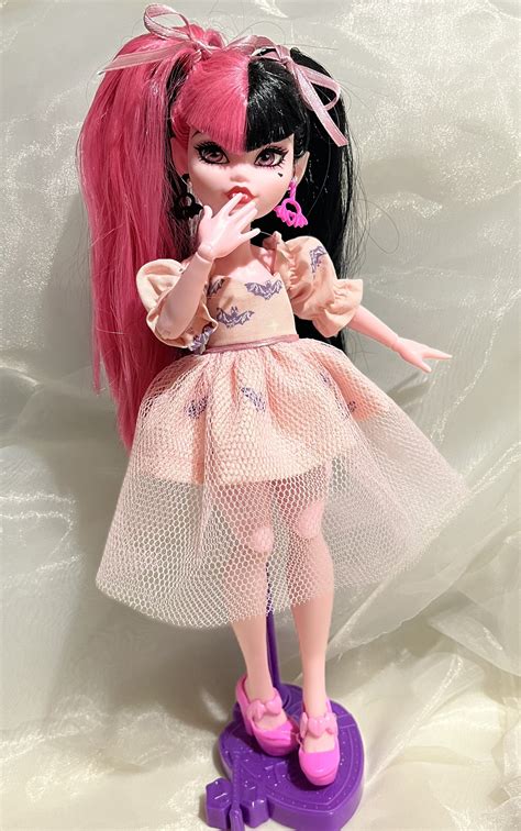 Monster High Doll Dresshandmadedraculaura G3 Doll Etsy