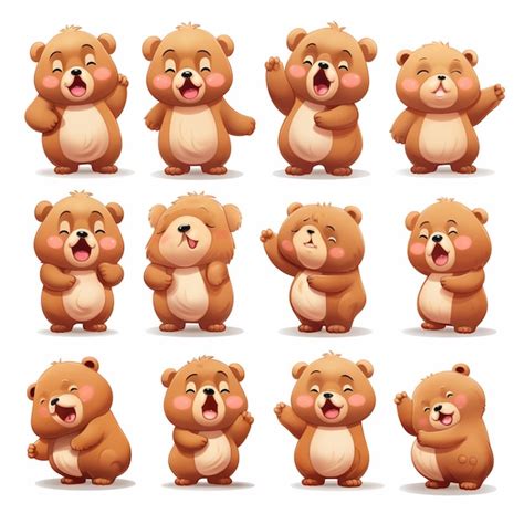 53 000 Bear Mood Sprites Pictures