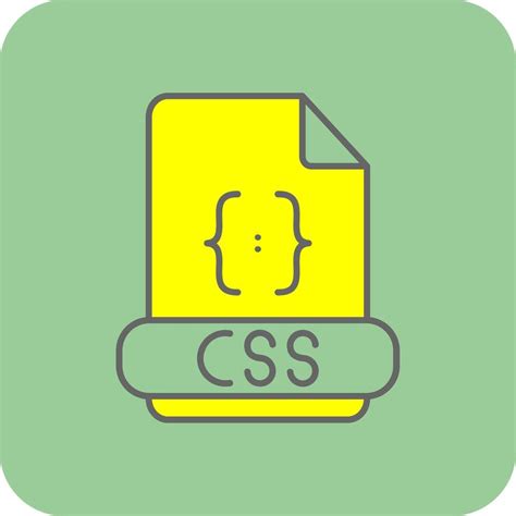 Css Filled Yellow Icon 42771093 Vector Art At Vecteezy