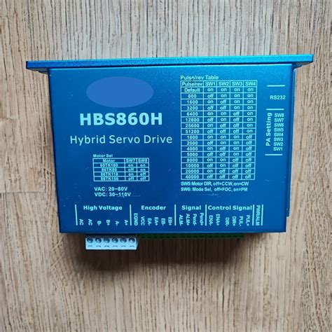 hbs860h closed loop 2 phase hybrid servo drive 8a 20 70vac 30 100vdc