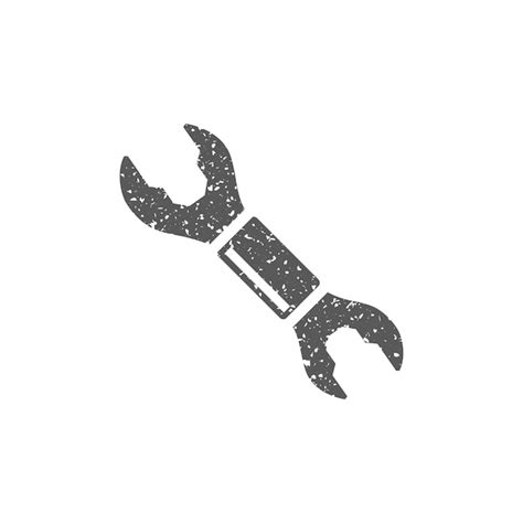 Premium Vector Camera Lens Spanner Icon In Grunge Texture Vector