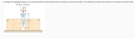 solved determine the smallest force p required to start