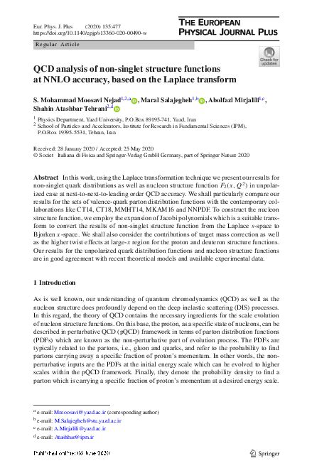 Pdf Qcd Analysis Of Non Singlet Structure Functions At Nnlo Accuracy