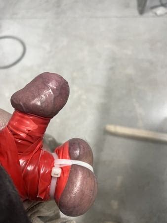 Cock And Ball Fun With Tape And Cable Ties Pics XHamster