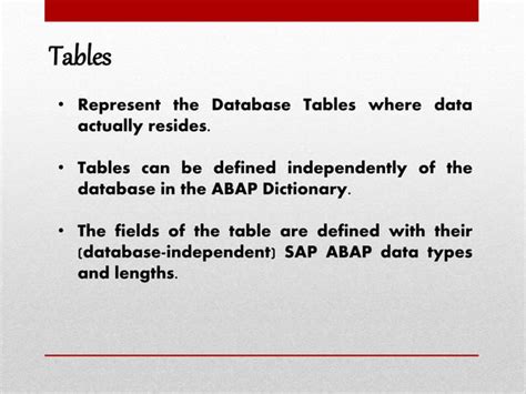 Abap Data Dictionary Ppt