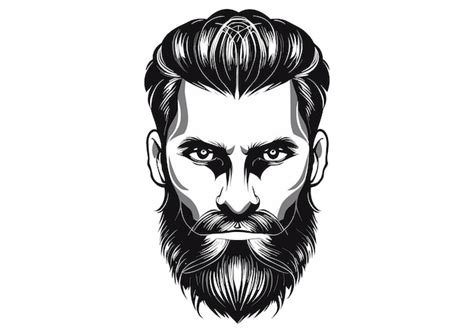 Vector Beard Legends Logo Design Edition Premium Ai Generated Vector