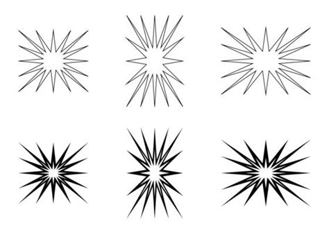 Starburst Outline Vector Art Icons And Graphics For Free Download