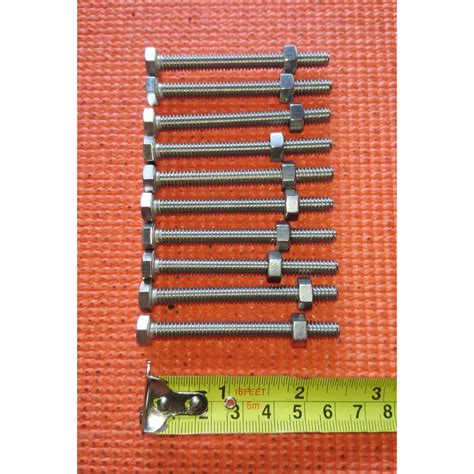 สกรู สแตนเลส ขนาด 2 หุน ยาว 2 นิ้วครึ่ง สเตนเลส เกรด 304 Shopee Thailand