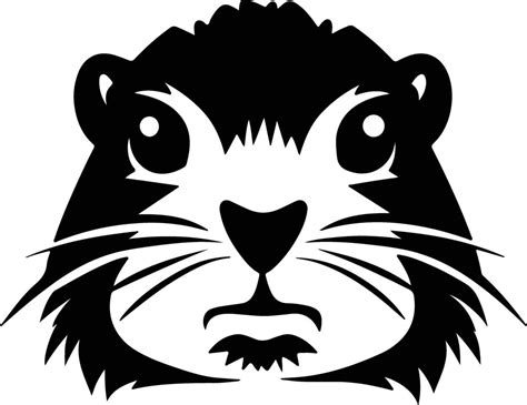 Endearing Black Silhouette Of Gopher Head 54302952 Vector Art At Vecteezy