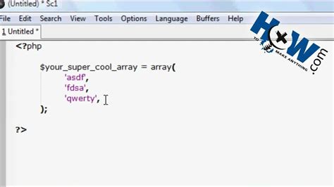 How To Make A PHP Array