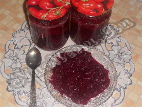 Тушеная свекла на зиму