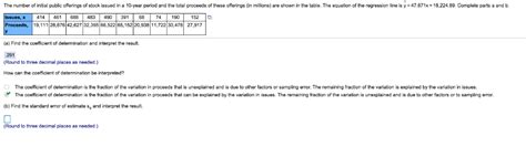 Solved Find The Standard Error Of Estimate Se And Interpret Chegg Com