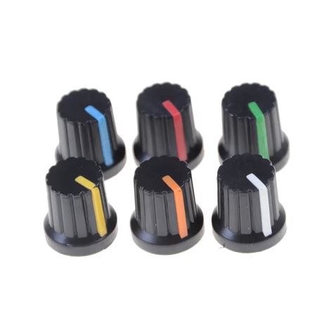 Pcs Potentiometer Switch Knob Cap Hole Dia Mm Volume Control Rotary Knob Cap In Switch Caps